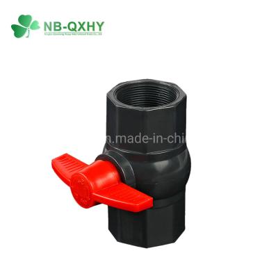 Cina Valvola a scarico manuale Rossa a manico lungo Nero a filo PVC Valvola a sfera ottagonale per piscina in vendita