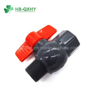 Cina Valvola a scarico manuale Rossa a manico lungo Nero a filo PVC Valvola a sfera ottagonale per piscina in vendita