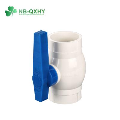 中国 固定ボールバルブ 水システム用 PVC プラスチック 黄色いハンドルソケット 直通型 販売のため
