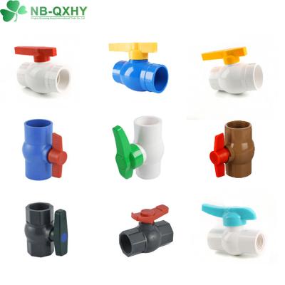 Cina Valvola di controllo a bassa temperatura NPT Prodotti in plastica PVC Compatta Valvola a sfera ottagonale in vendita