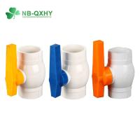 China High Pressure Long Handle PVC Compact Ball Valve for Straight Through Type Channel Samples for sale