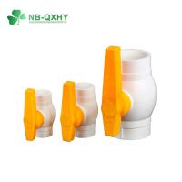 China High Pressure Long Handle PVC Compact Ball Valve for Straight Through Type Channel Samples for sale