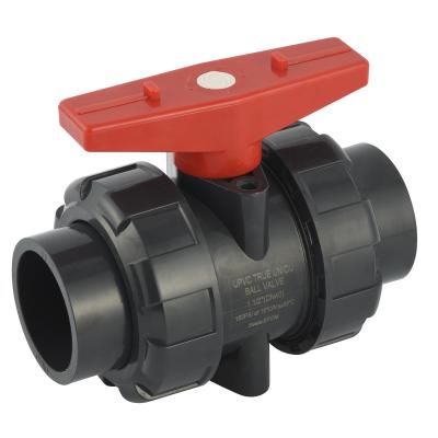Cina Corpo ABS Valvola speciale di controllo del manico 2 PCS PVC Valvola a sfera True Union a bassa temperatura in vendita