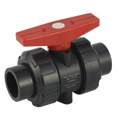 China Formulário de ligação de tomada ou rosca PVC True Union Ball Valve com EPDM Plastic Valve à venda