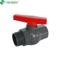 China Customized Requests PVC Compact Ball Valve with Socket/Thread End and Plastic Handles for sale