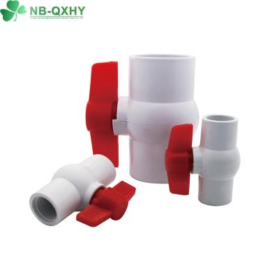China Válvula de esfera flexível Válvula de pé de PVC Válvula de verificação Válvula de união com pedido Opção de amostra à venda