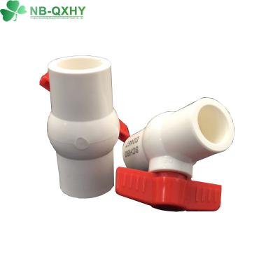 Cina Richiesta di campione Valvola a sfera compatta in PVC ad alto spessore personalizzata per il trattamento delle acque reflue in vendita