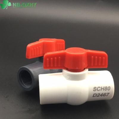 Cina Richiesta di campione Valvola a sfera compatta in PVC ad alto spessore personalizzata per il trattamento delle acque reflue in vendita