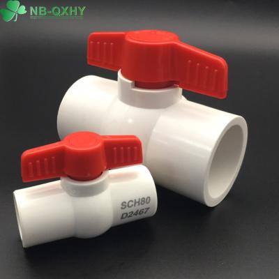 Cina Richiesta di campione Valvola a sfera compatta in PVC ad alto spessore personalizzata per il trattamento delle acque reflue in vendita