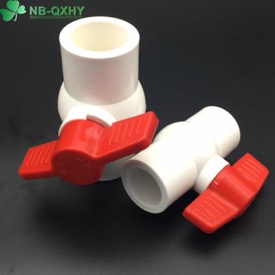 Cina Richiesta di campione Valvola a sfera compatta in PVC ad alto spessore personalizzata per il trattamento delle acque reflue in vendita