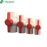 China Customized Request Low Temperature Sch40 Sch80 PVC Compact Ball Valve for American for sale