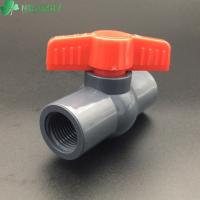 China Customized Request Low Temperature Sch40 Sch80 PVC Compact Ball Valve for American for sale