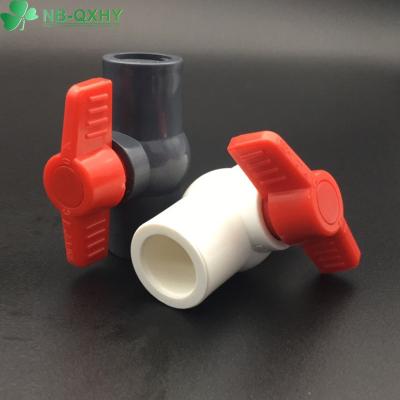 Cina Richiesta personalizzata Valvola a sfera compatta in PVC a bassa temperatura Sch40 Sch80 per American in vendita