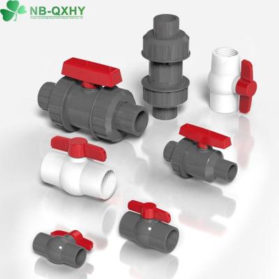 Cina Valvola di controllo a sfera ottagonale di connessione ad adesivo in PVC Valvola di unione per l'approvvigionamento idrico in vendita