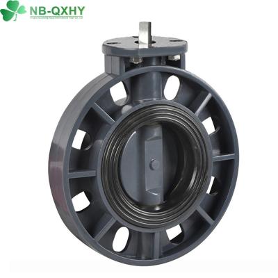 Cina DIN ANSI JIS Standard Wide PVC/ABS Handle CPVC/UPVC Butterfly Valve con NBR/EPDM O-Ring in vendita