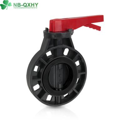Cina Valvola a farfalla in PVC con connessione alla flangia di approvvigionamento idrico e modalità di guida manuale in vendita