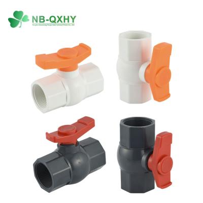 Cina Valvola a sfera ottagonale in PVC per approvvigionamento idrico con manico a filo e pressione nominale Pn10 in vendita