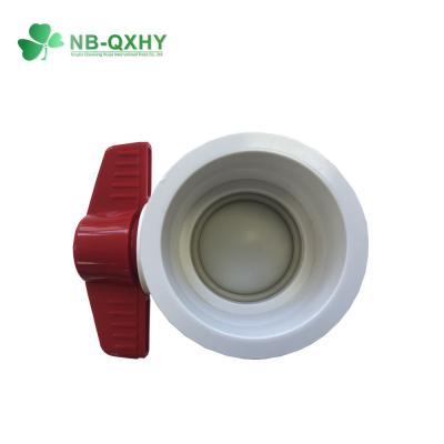 Cina Valvola a sfera compatta in PVC UPVC di plastica con terminale di filo di presa in vendita