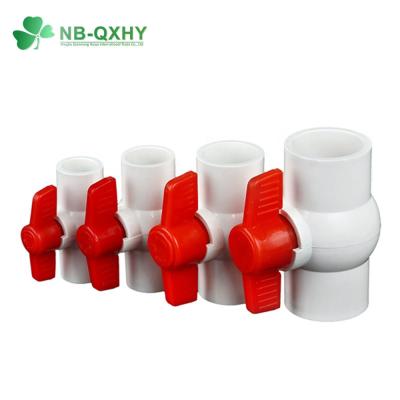 Cina Valvola a sfera compatta in PVC UPVC di plastica con terminale di filo di presa in vendita