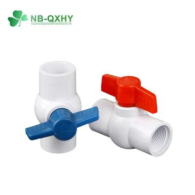 Cina Valvola a sfera compatta in PVC UPVC di plastica con terminale di filo di presa in vendita