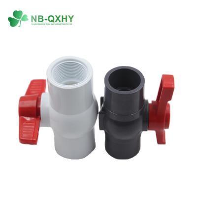 Cina Valvola a sfera compatta in PVC UPVC di plastica con terminale di filo di presa in vendita