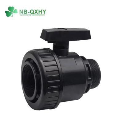 Cina Valvola a sfera di unione singola in PVC con filo maschio femminile richiesta campione temperatura normale in vendita