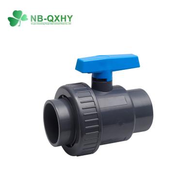 Cina Valvola a sfera di unione singola in PVC con filo maschio femminile richiesta campione temperatura normale in vendita