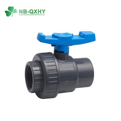 Cina Valvola a sfera di unione singola in PVC con filo maschio femminile richiesta campione temperatura normale in vendita
