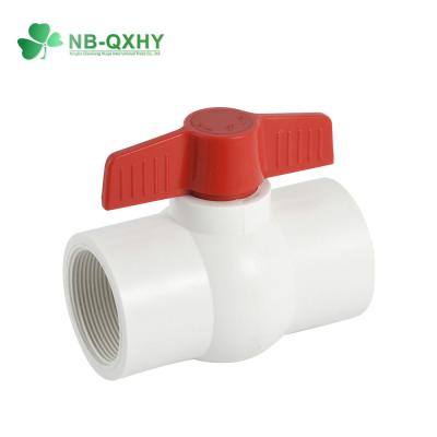Cina Valvola a sfera in PVC a filettatura per approvvigionamento idrico in vendita