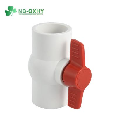 Cina Modalità di guida manuale Valvola a sfera compatta di plastica PVC con competitive in vendita