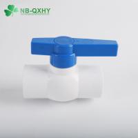 China Channel Straight Through Type PVC Socket Compact Round Ball Valve with ASTM Standard for sale