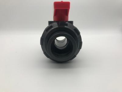 中国 産業Pn16 PVCグレー・トゥルー・ユニオン・ボール・バルブ 販売のため