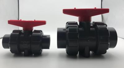 中国 産業Pn16 PVCグレー・トゥルー・ユニオン・ボール・バルブ 販売のため