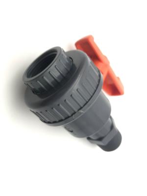 中国 通常温度のPVC M/F 単体ユニオンボールバルブ 販売のため