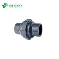 China Effective Ddcv Double Lobe Function PVC White Swing Check Valve with ANSI Standard for sale