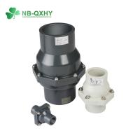 China Effective Ddcv Double Lobe Function PVC White Swing Check Valve with ANSI Standard for sale
