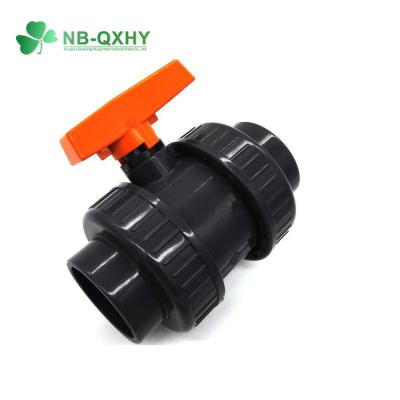 Cina Grigia e nera PVC doppia valvola a sfera di unione 2