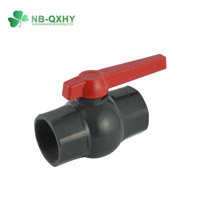 Cina Valvo a sfera octagonale in PVC nero da 1/2 a 2 pollici con protezione UV a filo in vendita