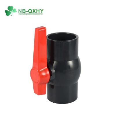 Cina Valvo a sfera octagonale in PVC nero da 1/2 a 2 pollici con protezione UV a filo in vendita