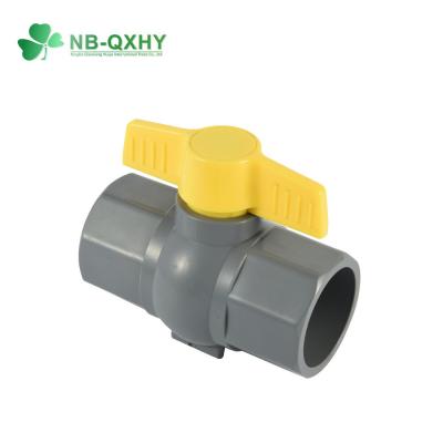 China Formulário de ligação de cola QX válvula de esfera octogonal de PVC para irrigação a pressão normal à venda