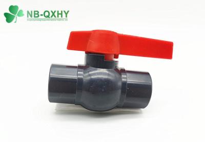 Cina Valvola a sfera ottagonale UPVC nera per approvvigionamento idrico in vendita