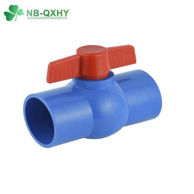 Cina Richiesta personalizzata Valvola a sfera PVC blu compatta per la Thailandia Protezione UV Maniglia lunga in vendita
