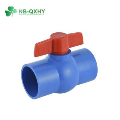Cina Protezione UV Valvola a sfera di plastica PVC compatta con maniglia e filo rosso in vendita