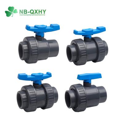 Cina Valvola a sfera di unione unica in PVC in plastica per l'approvvigionamento idrico nell'irrigazione in vendita