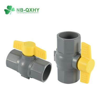 China Midden-Oosten Gratis monster Grijze PVC achthoekige kogel klep 1/2 tot 4 inch lijm verbindingsvorm Te koop