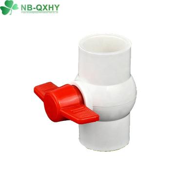 Cina Valvo a sfera in PVC UPVC da 1/2 a 8 pollici DN15 a DN100 con campione personalizzato gratuito in vendita