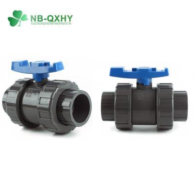 Cina Pn10 Pressione nominale EPDM gomma PVC palla PVC maniglia di plastica True Union valvola a sfera in vendita