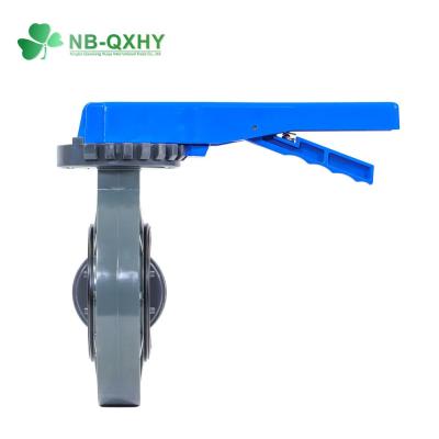 China Válvulas de borboleta de PVC de punho verde para temperatura normal -40°C T 120°C 2