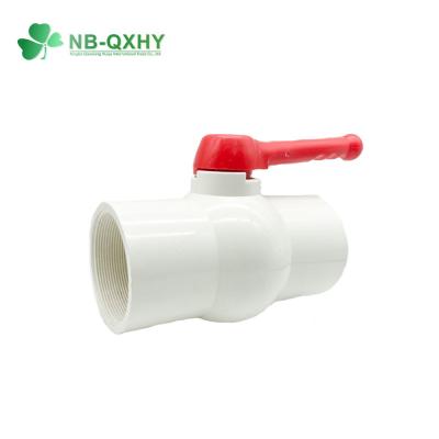 Cina 3 pollici PVC Valvola a sfera di plastica DN90 con maniglia ABS e DIN Standard in nero in vendita