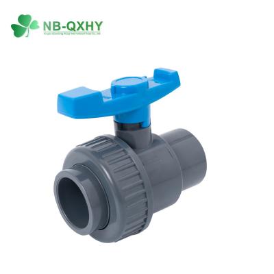 Cina Valvola a sfera in PVC con certificato ISO9001 e DIN Ture Union in vendita